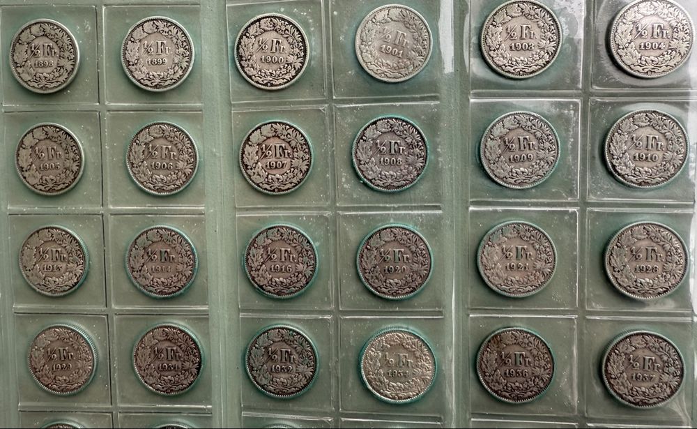 Schweiz - Sammlung 50 Rappen 1898-1967 (Gebraucht) in Zürich für CHF ...