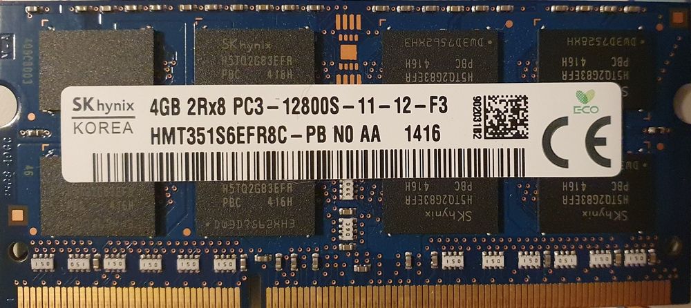 Hynix 4GB (HMT351S6EFR8C) 204pin DDR3 RAM 1600Mhz PC3-12800S | Kaufen auf Ricardo