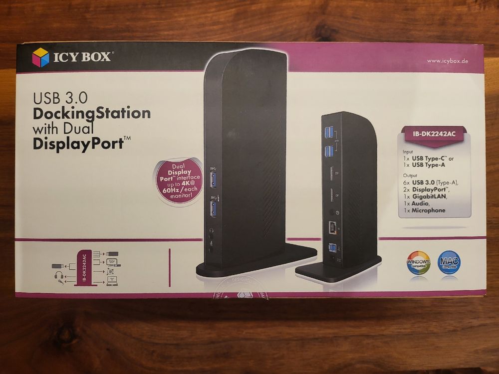 ICY BOX - Docking Station mit Dual Display Port | Kaufen auf Ricardo