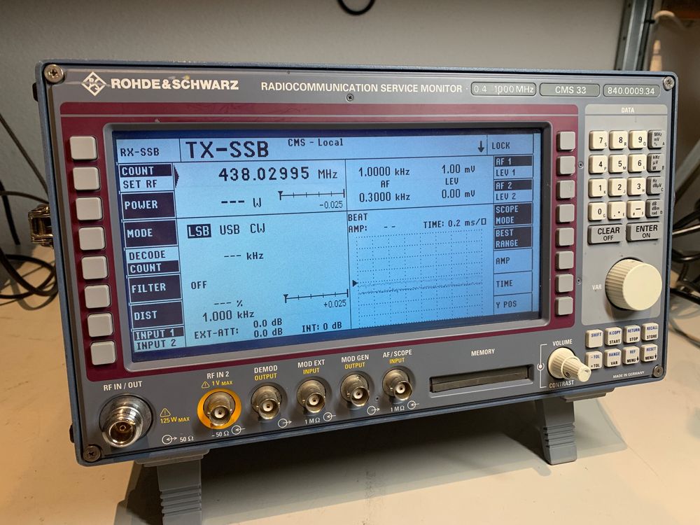 Rohde&Schwarz CMS33 Funkmessplatz (Gebraucht) in Nottwil für CHF 1899 ...