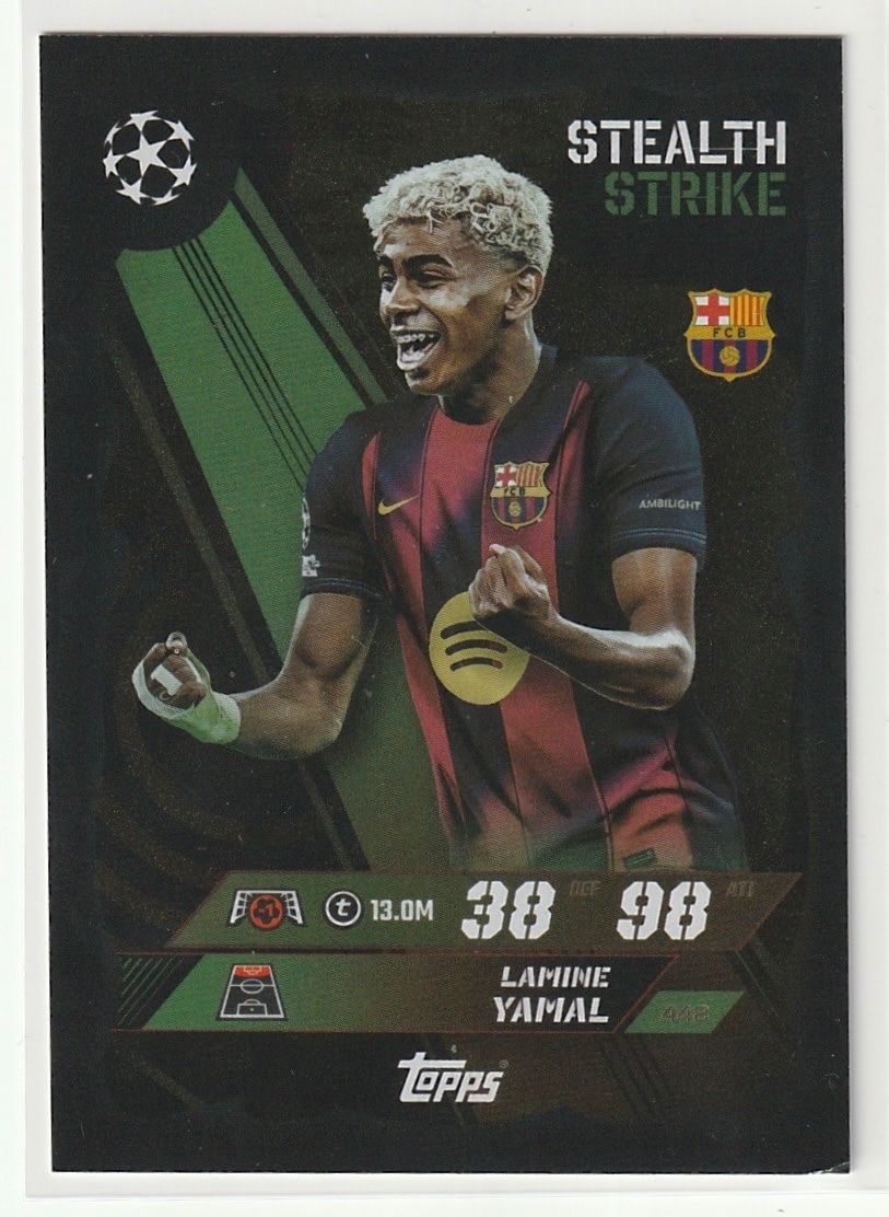 Topps Match Attax CL Extra 25/26 Lamine Yamal Stealth Strike (Neu (gemäss Beschreibung)) in Biel ...