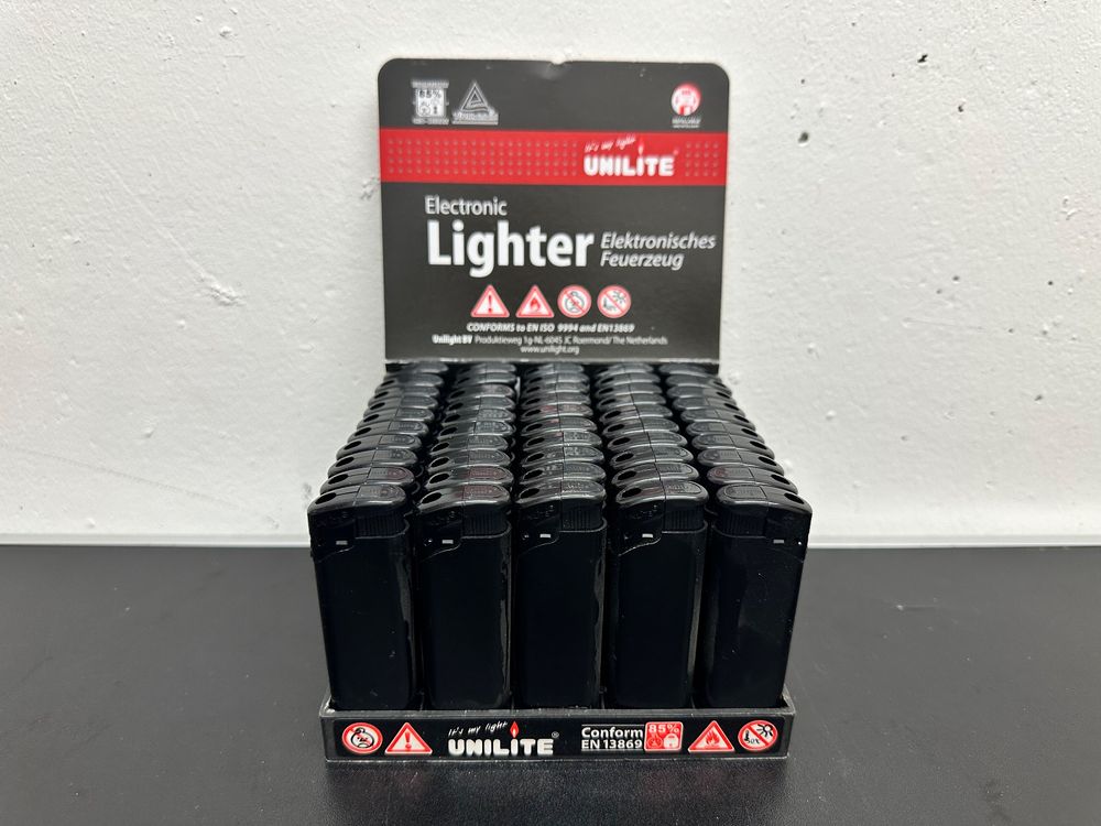 Neu Display Feuerzeug schwarz (50x) | Kaufen auf Ricardo