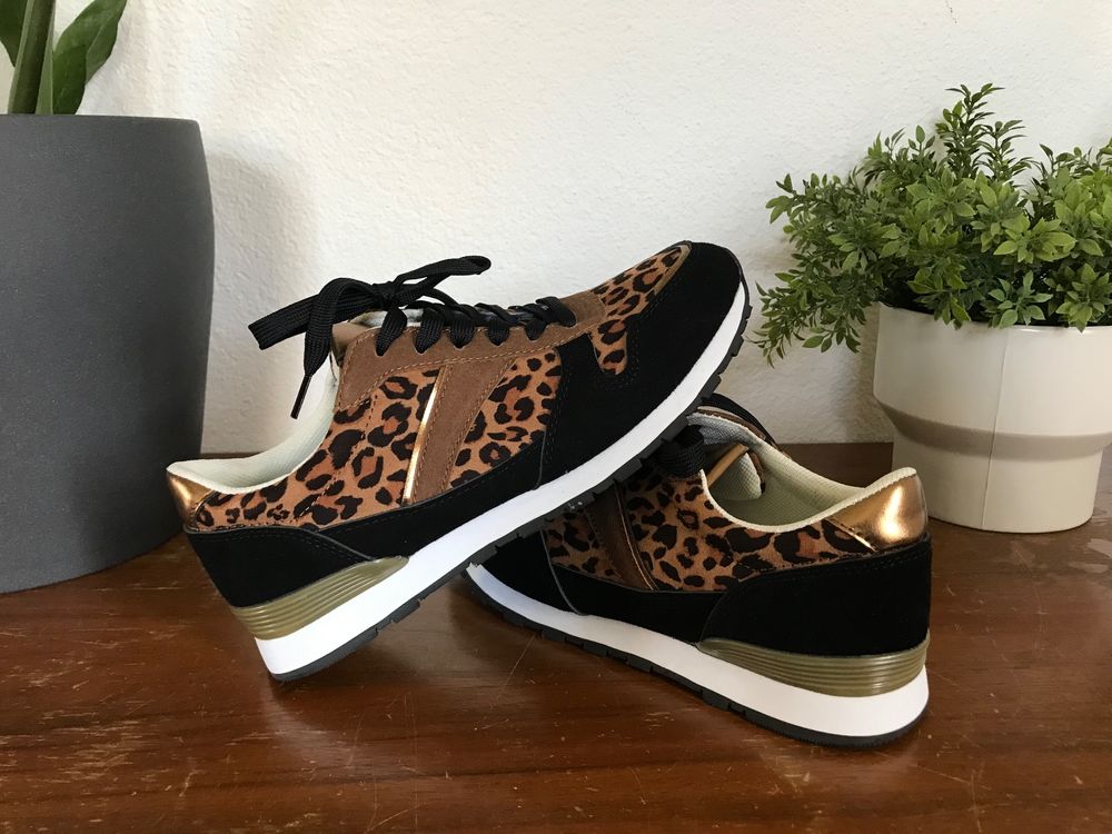 Damen Schuhe Leo Print