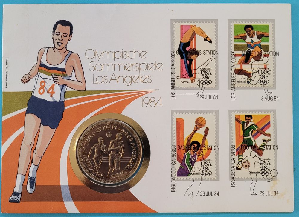 Münzbrief OLYMPIA LOS ANGELES '84 (Gebraucht) in Oberriet SG für CHF 2.5 – mit Lieferung auf ...