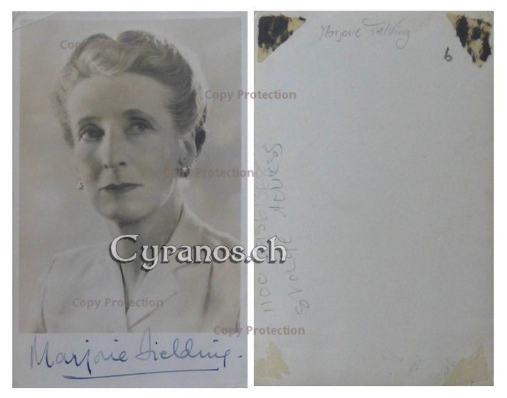 Marjorie Fielding (1890-1956) Schauspielerin - Autogramm (Gebraucht) in ...