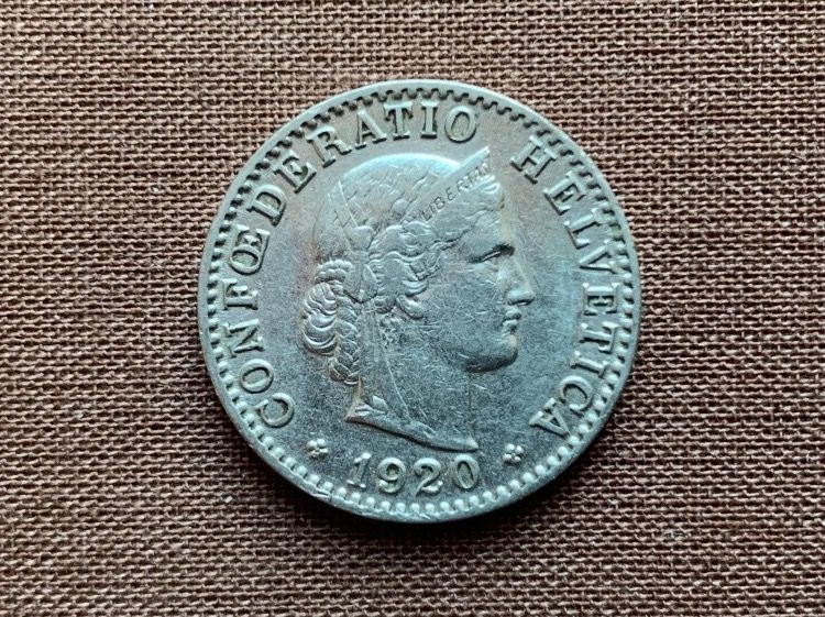 20 Rappen 1920 (Gebraucht) in Zürich für CHF 2 – mit Lieferung auf Ricardo kaufen