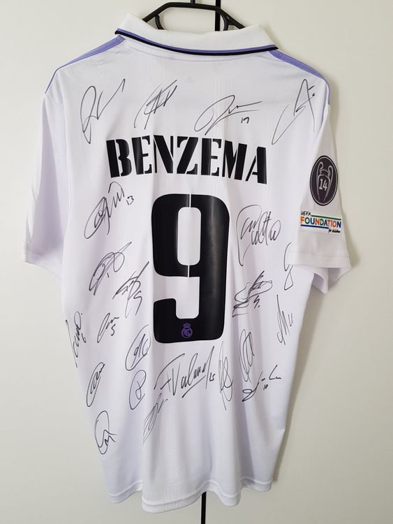 Karim Benzema - Real Madrid Home Trikot - Team Signiert (Neu (gemäss ...