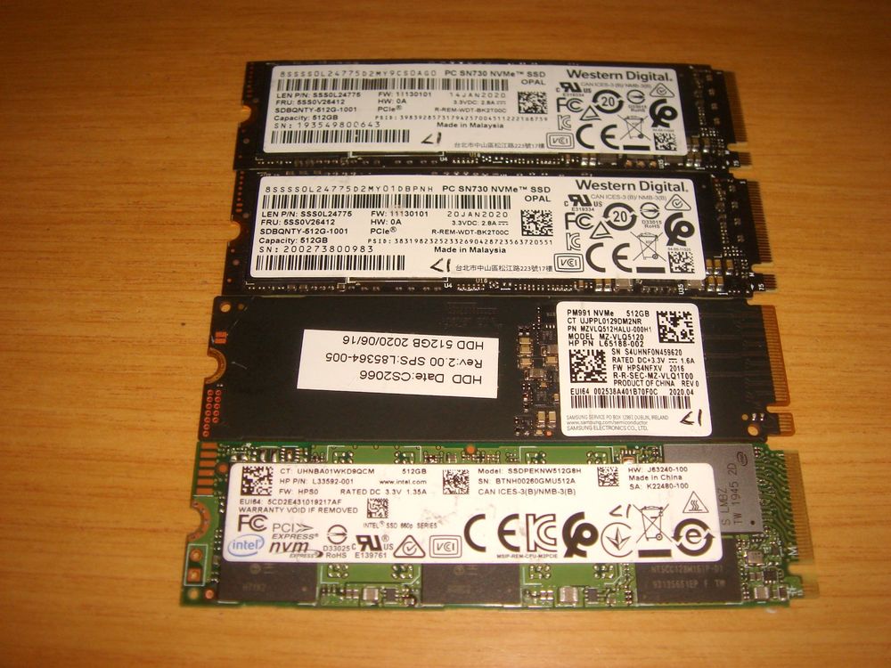 1 stück 512gb m.2 nvme ssd. WD. Details siehe Bildern. (Gebraucht) in ...