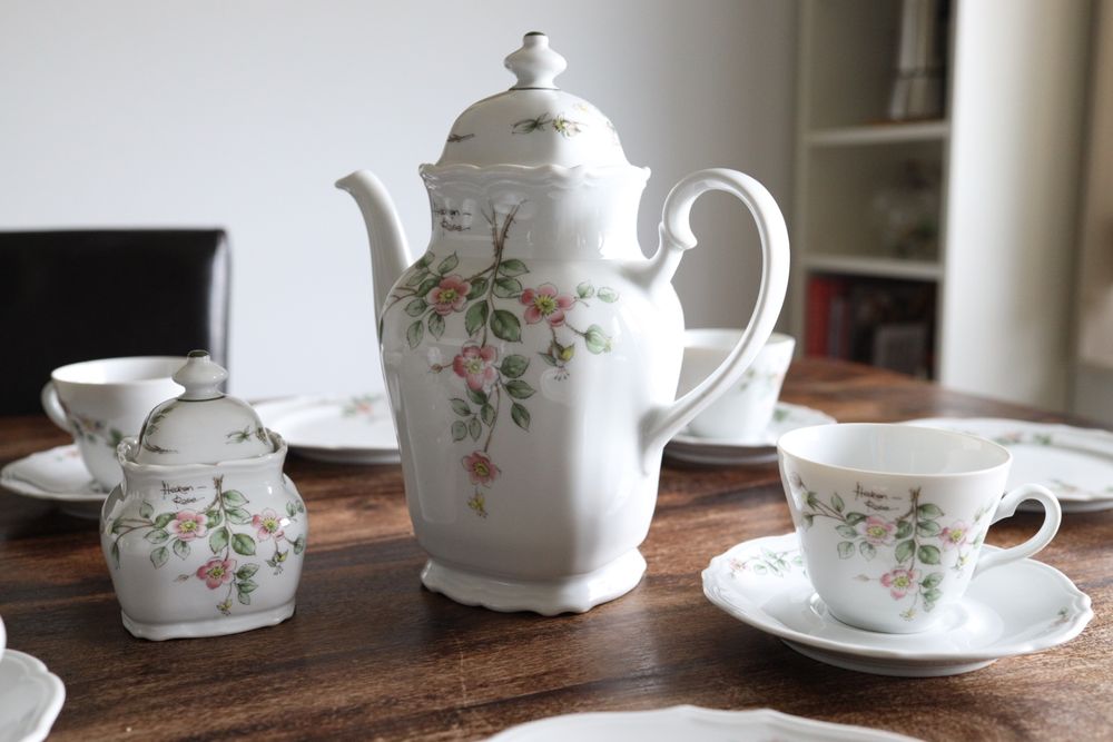Winterling Röslau Bavaria „Heckenrose“ Kaffee-Service 6Pers (Gebraucht ...