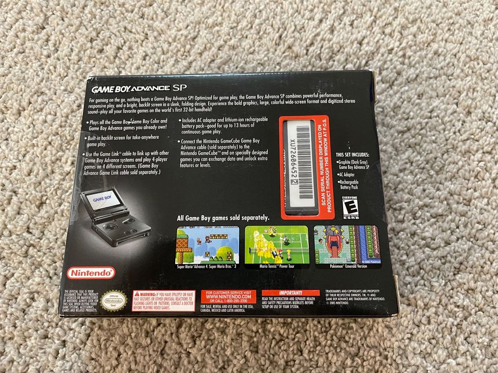 Game Boy Advance SP Graphite AGS-101 NEU | Kaufen auf Ricardo