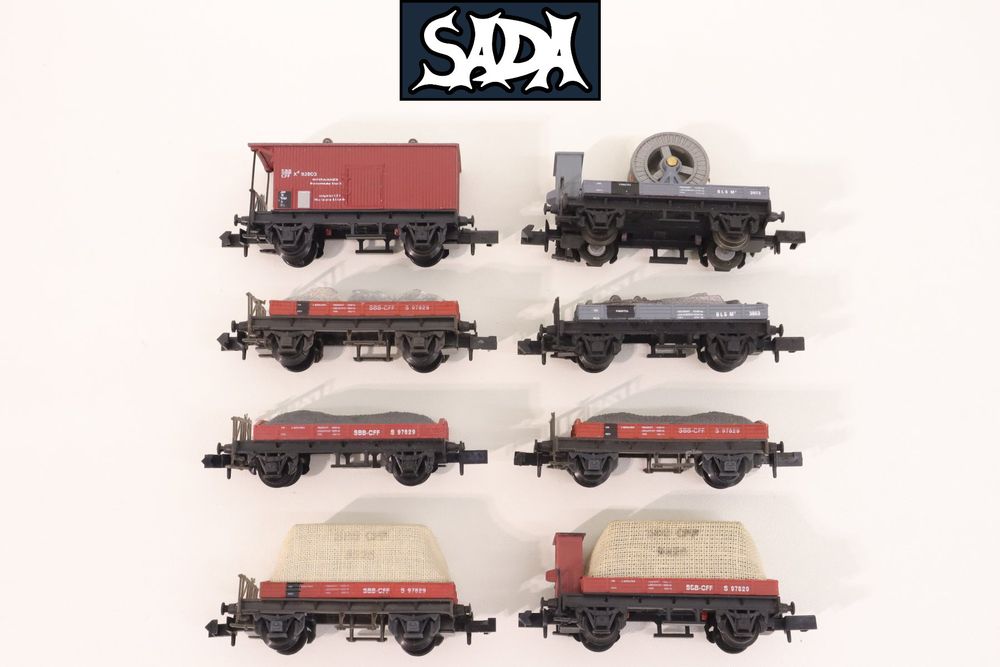 Swisstoys 8 x Güterwagen, 6 x SBB, 2 x BLS, Spur N | Kaufen auf Ricardo