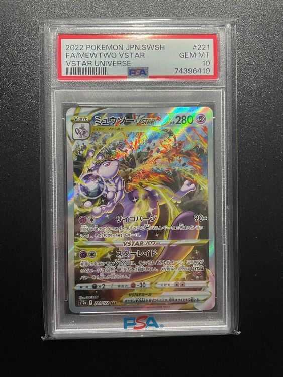 Pokémon Mewtwo Alt Art PSA 10 Japanese VSTAR Universe (Neu (gemäss ...