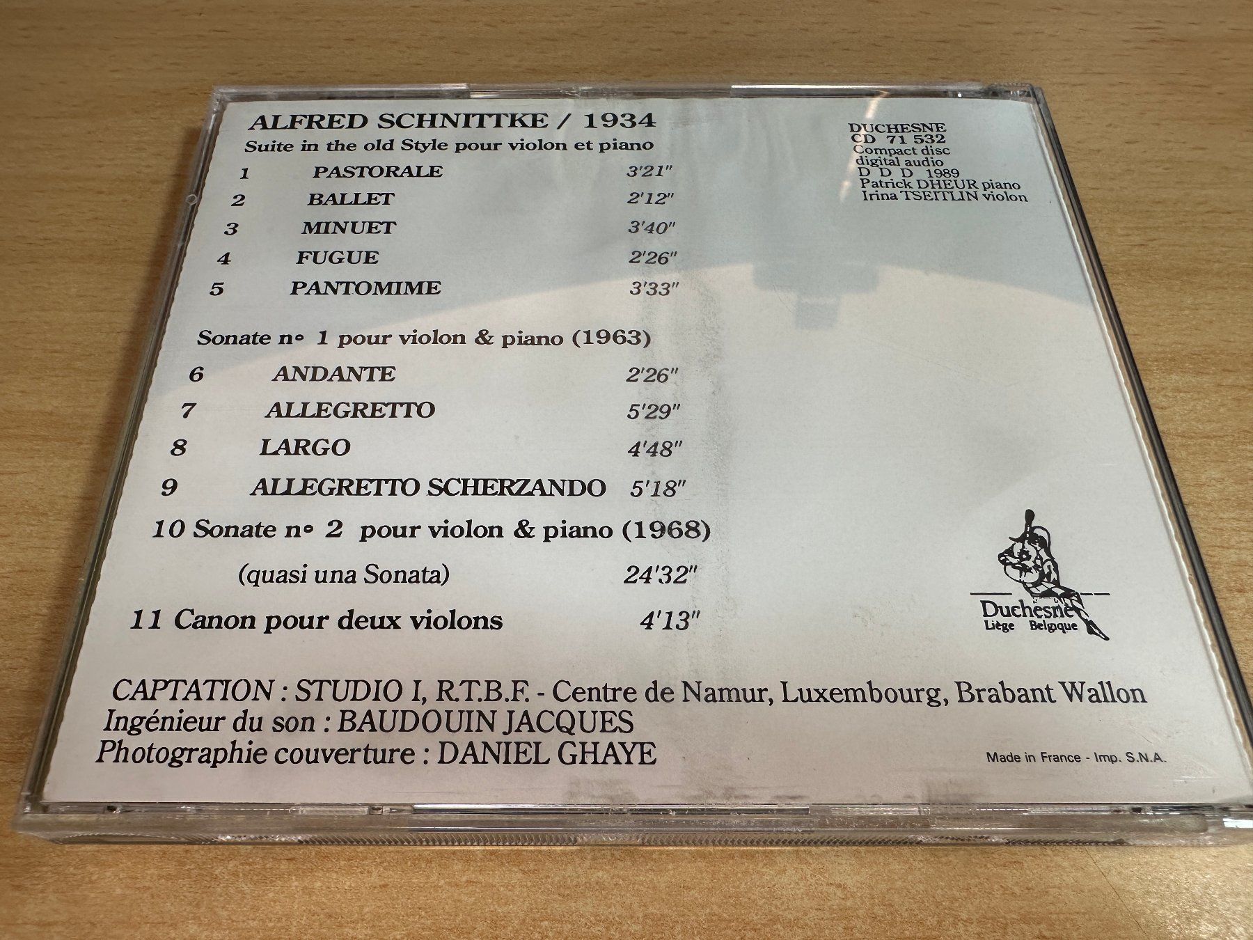G2 Alfred Schnittke – Suite In The Old Style Pour Violin Et (Gebraucht ...