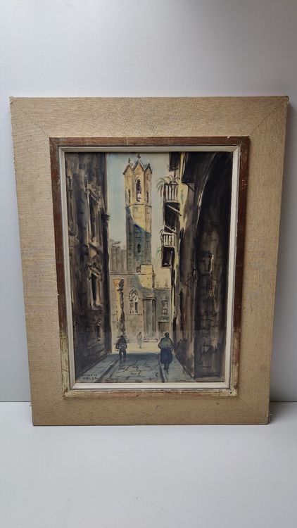 Antonio De Velez (1905-1969) | Aquarell Strassenszene (Gebraucht) in Aarau für CHF 110 – nur ...