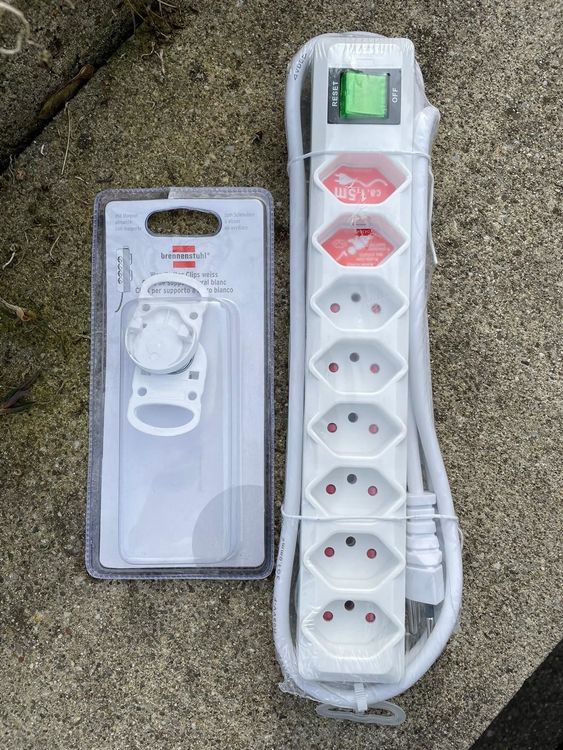 Steckdosenleiste Brennstuhl mit Halter (Neu und originalverpackt) in Krinau für CHF 4 – mit ...