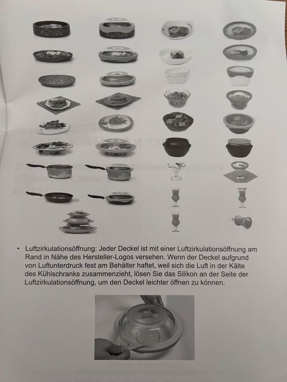 HSE24 Cucinella Clever Lock Deckel 8er Set lila (Neu und ...