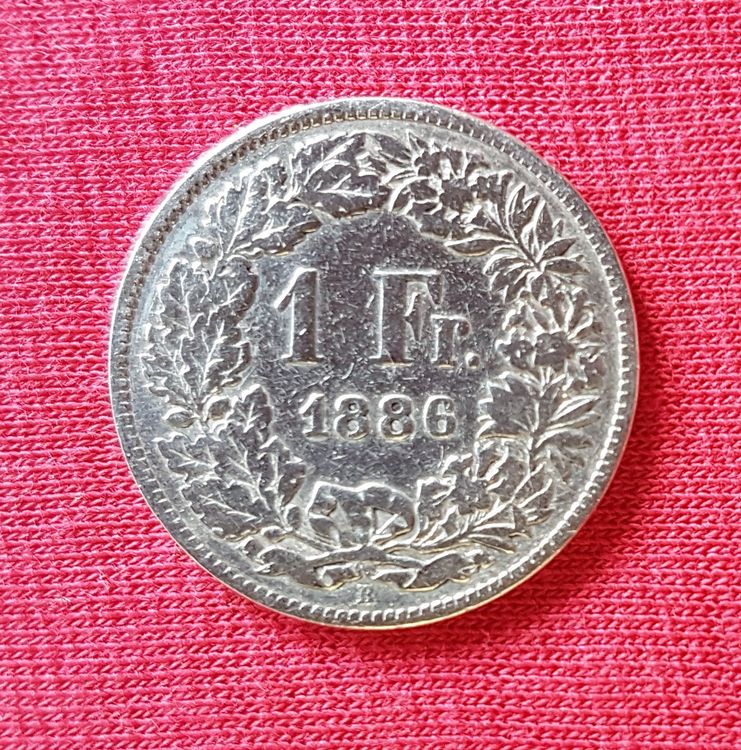 1 Franken 1886 uralte und seltene Silbermünze ab nur 1 Fr !! (Gebraucht) in Camignolo für CHF 10 ...