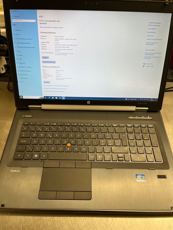 HP Laptop Elite Book Workstation 8760w mit Simkarte Einschub (Gebraucht ...