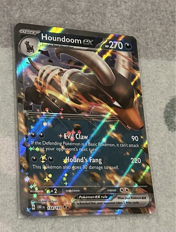 Houndoom ex 134/197 Ultra Rare Pokemon TCG Obsidian Flame | Kaufen auf ...