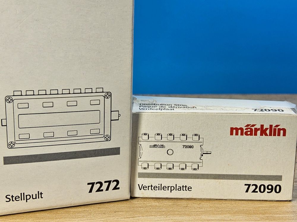 Märklin 7272 Stellpult mit Märklin 72090 Verteilerplatte H0 (Neu ...