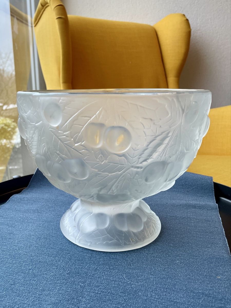 Coupe en verre pressé Art Déco par Josef Inwald pour Barolac (Gebraucht ...