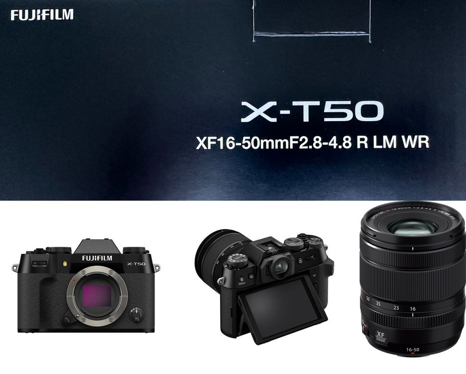 FUJIFILM X-T50 black + XF 16-50mm F/2.8-4.8 R LM WR (Neu und originalverpackt) in Corgémont für ...