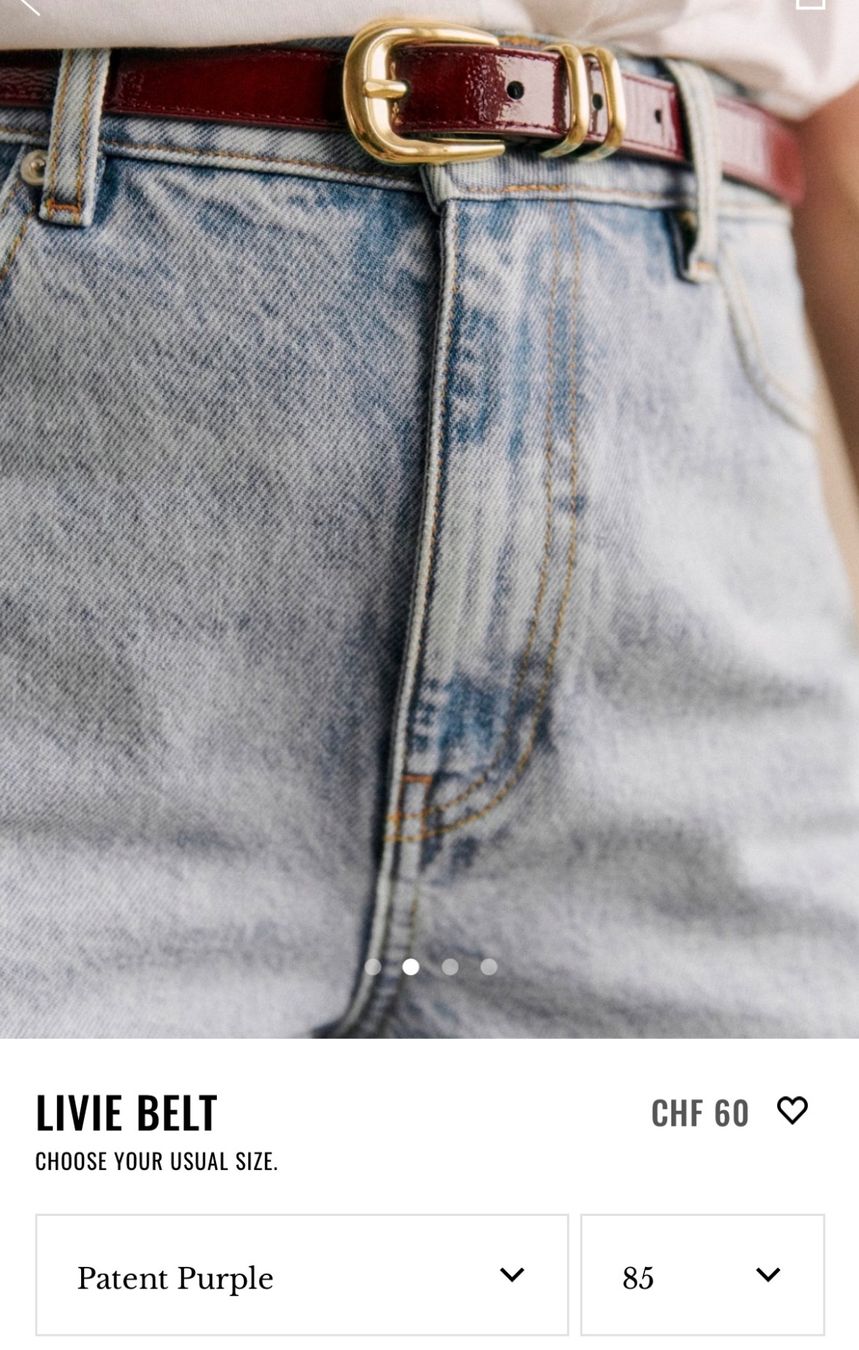 Livie Belt von Sézane (Gebraucht) in Einsiedeln für CHF 30 – mit ...