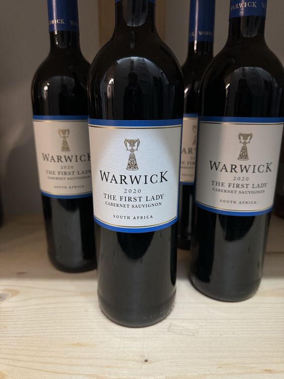 5 Flaschen Warwick The First Lady Cabernet Sauvignon (Neu und ...