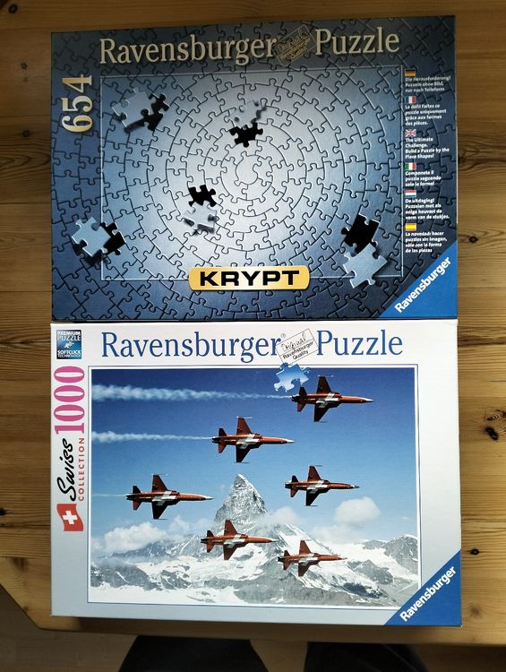2 Puzzle - 1mal 1000 Teile und 1x 654 herausfordernde Teile (Gebraucht ...