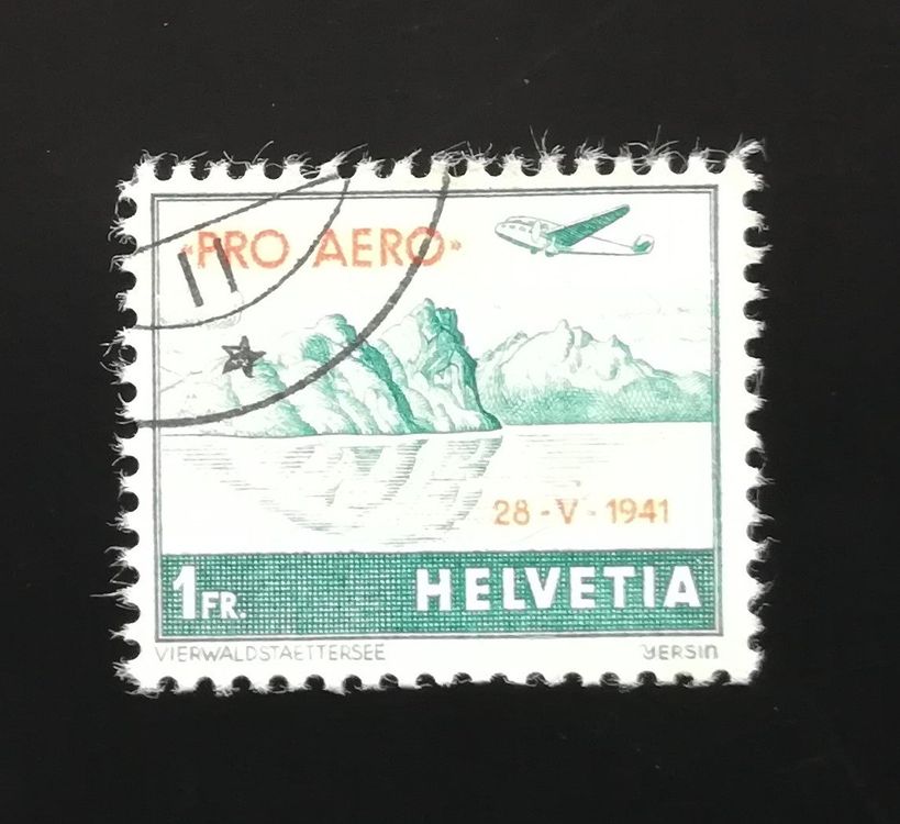 Schweiz Pro Aero Aktion Landschaften 1941, schön gestempelt | Kaufen auf Ricardo