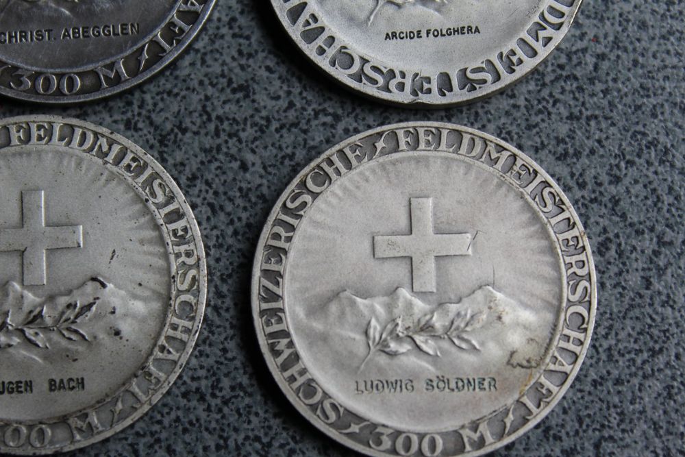 4 Schützenmedaille Silber 925 tot.80 gr. | Kaufen auf Ricardo