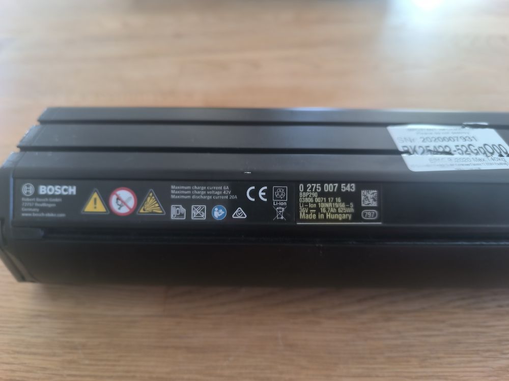 Bosch PowerTube 625 Akku - Top Zustand! Wenig gebraucht (Gebraucht) in ...