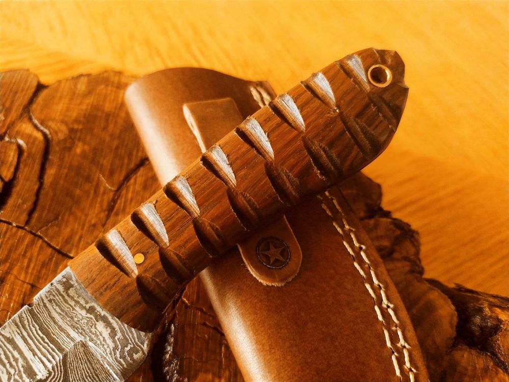 Damastmesser DAMASCUS Knife Messer Damast Jagdmesser Sport (Neu und ...