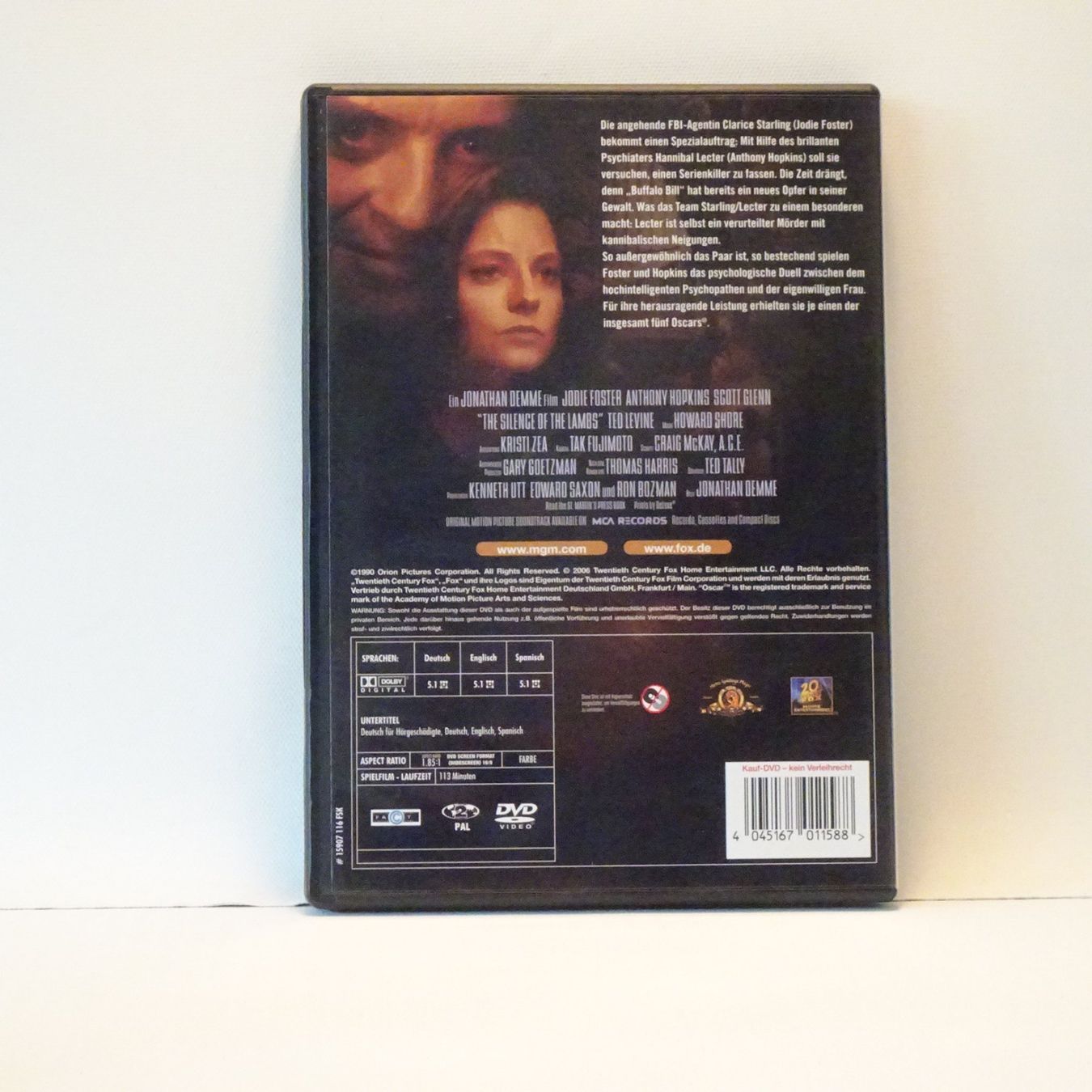 Das Schweigen Der Lämmer - FBI Thriller mit Jodie Foster (Gebraucht) in Muhen für CHF 1 – mit ...