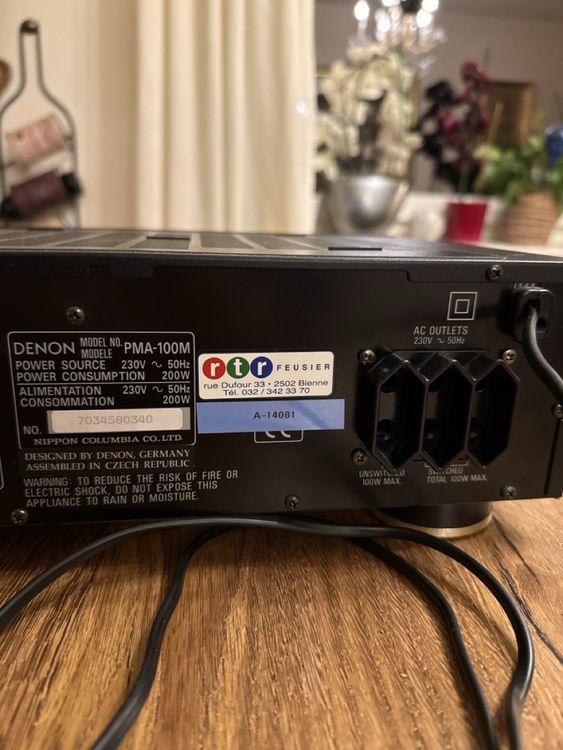 Denon PMA- 100 M guter Zustand, Schwarz! (Gebraucht) in Ettingen für ...