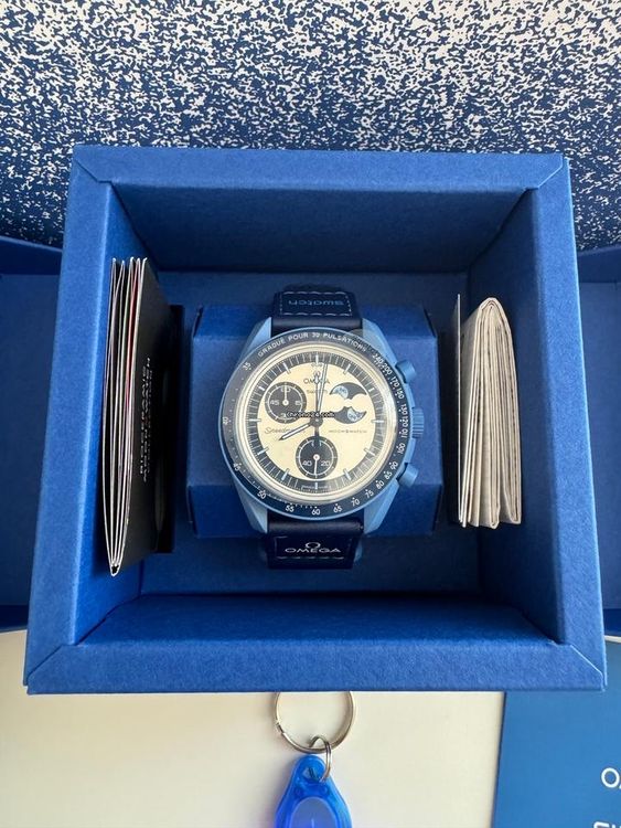 Swatch Omega moonswatch mission to the super blue moonphase (Neu und originalverpackt) in ...