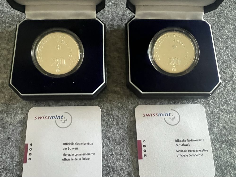20Fr. Gedenkmünzen PP 2004 & 2005 | Kaufen auf Ricardo