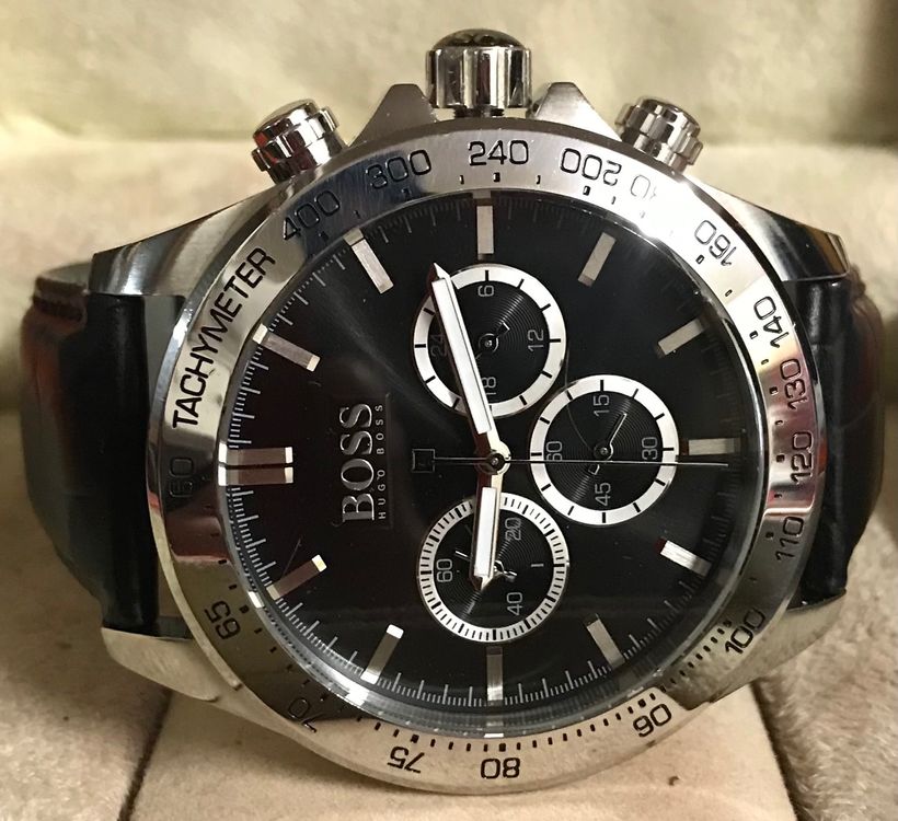 HUGO BOSS Chronograph Herrenuhr ( Neue Preise : 395 CHF ) (Gebraucht ...
