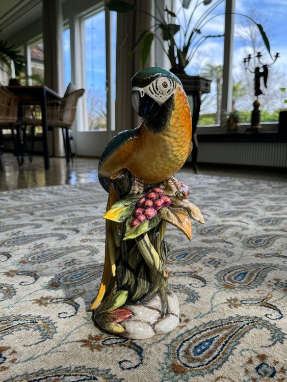 Giovanni Ronzan 1906 – 1974 Porzellan Papagei Rarität IT (Gebraucht) in ...
