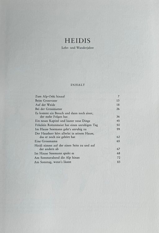 Heidi - Buch malen - Zeichnungen von Hans Witzig - Vintage (Neu (gemäss ...