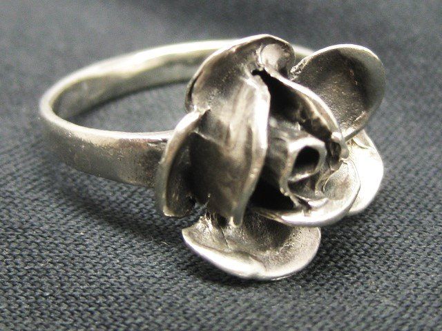 Antik Ring Silber 925 Rose / Gr. 53 | Kaufen auf Ricardo