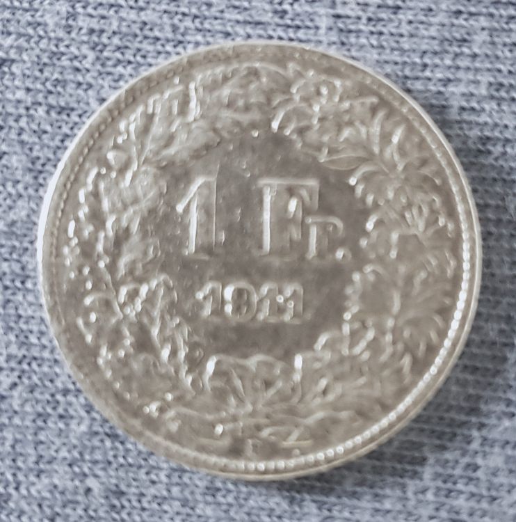 1 Franken 1911 uralte sehr rare Silbermünze ab nur 1 Fr !!! (Gebraucht) in Camignolo für CHF 2.6 ...