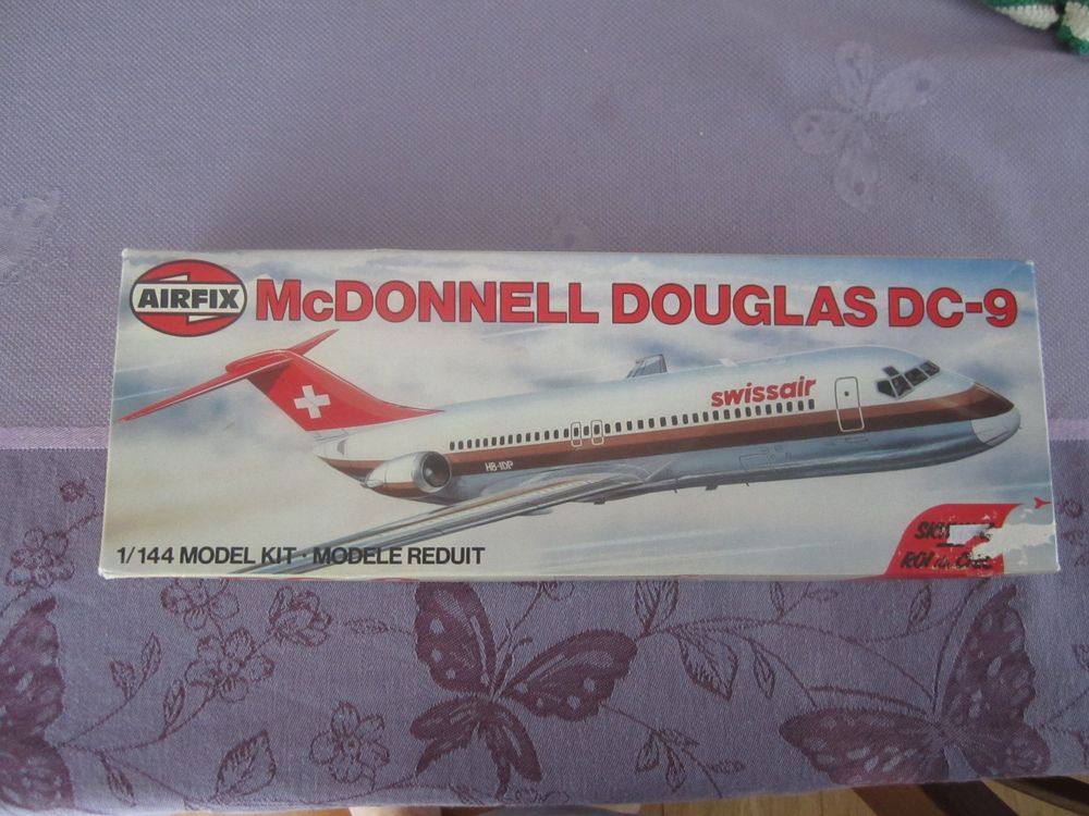 Airfix DC-9 Swissair Modellbausatz 1:144 Flugzeug Nostalg... | Kaufen ...