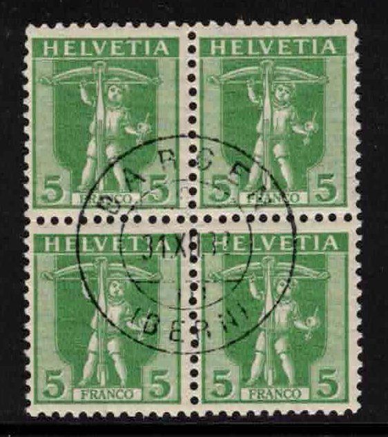 1907, Tellknabe Nr.103 im 4er-Block mit Zentrum-ʘ (Neu (gemäss Beschreibung)) in Nuglar für CHF ...