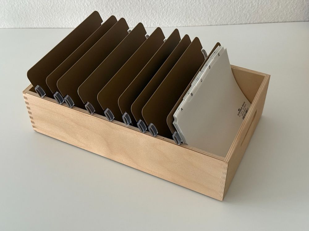 Boîte à fiches, Kartenbox (Gebraucht) in Bulle für CHF 45 – mit ...