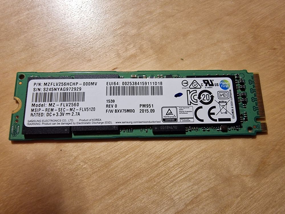Samsung M.2 SSD, 256GB | Kaufen auf Ricardo