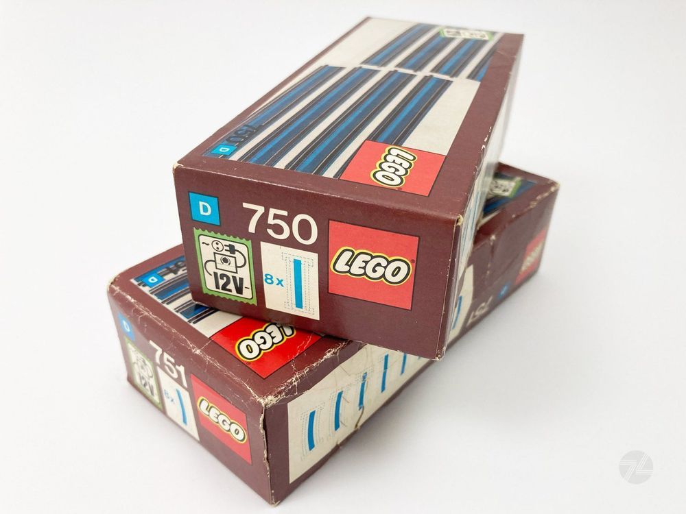 Lego 12V Eisenbahn Set 750 751 OVP Stromführende Schienen (Neu (gemäss ...