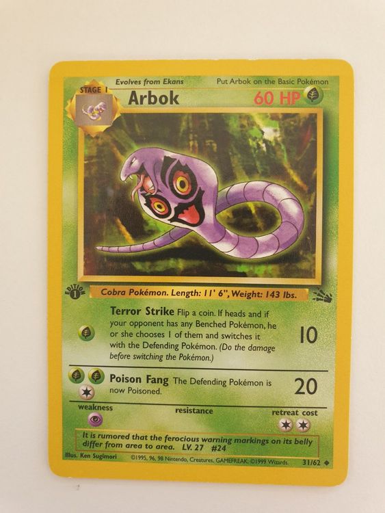 Carte arbok 1 édition fossile 1999. | Kaufen auf Ricardo