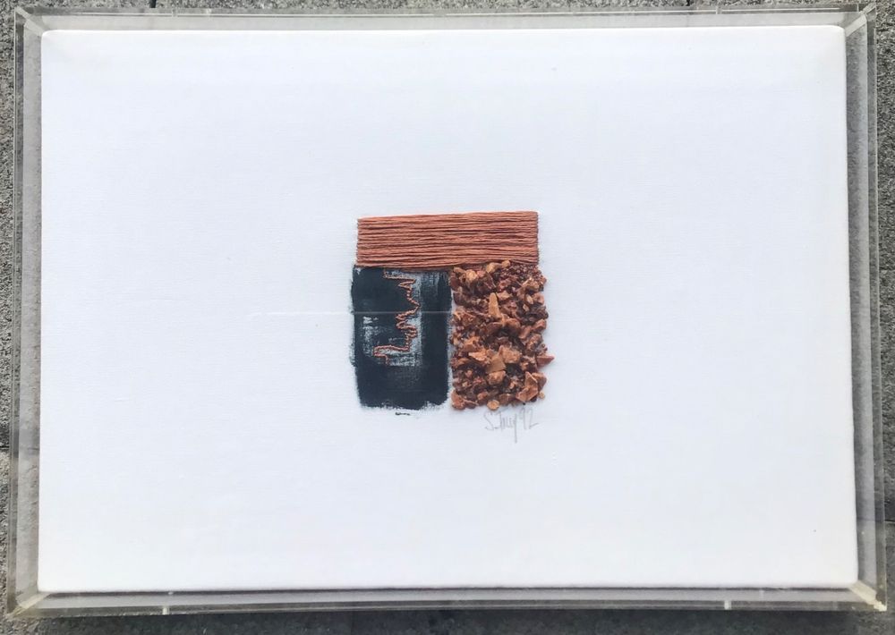 Abstrakte Mischtecknik Collage Unleserlich Signiert (Gebraucht) in Root für CHF 5 – mit ...