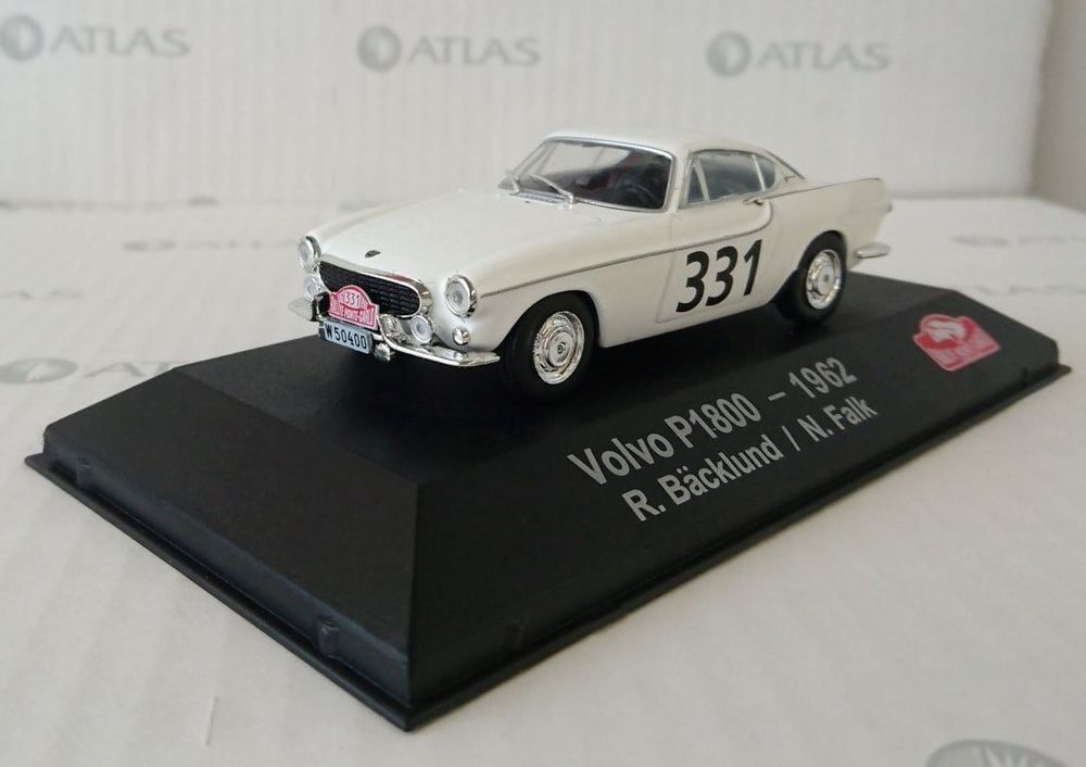 Volvo P1800 weiss #331 Rallye Monte Carlo 1962 R. Backlund / (Neu und ...